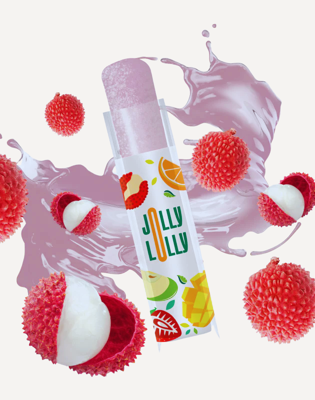 jolly lolly - Lychee Flavor (24 Pops, Single Flavor) ice-lolly, ice-pops